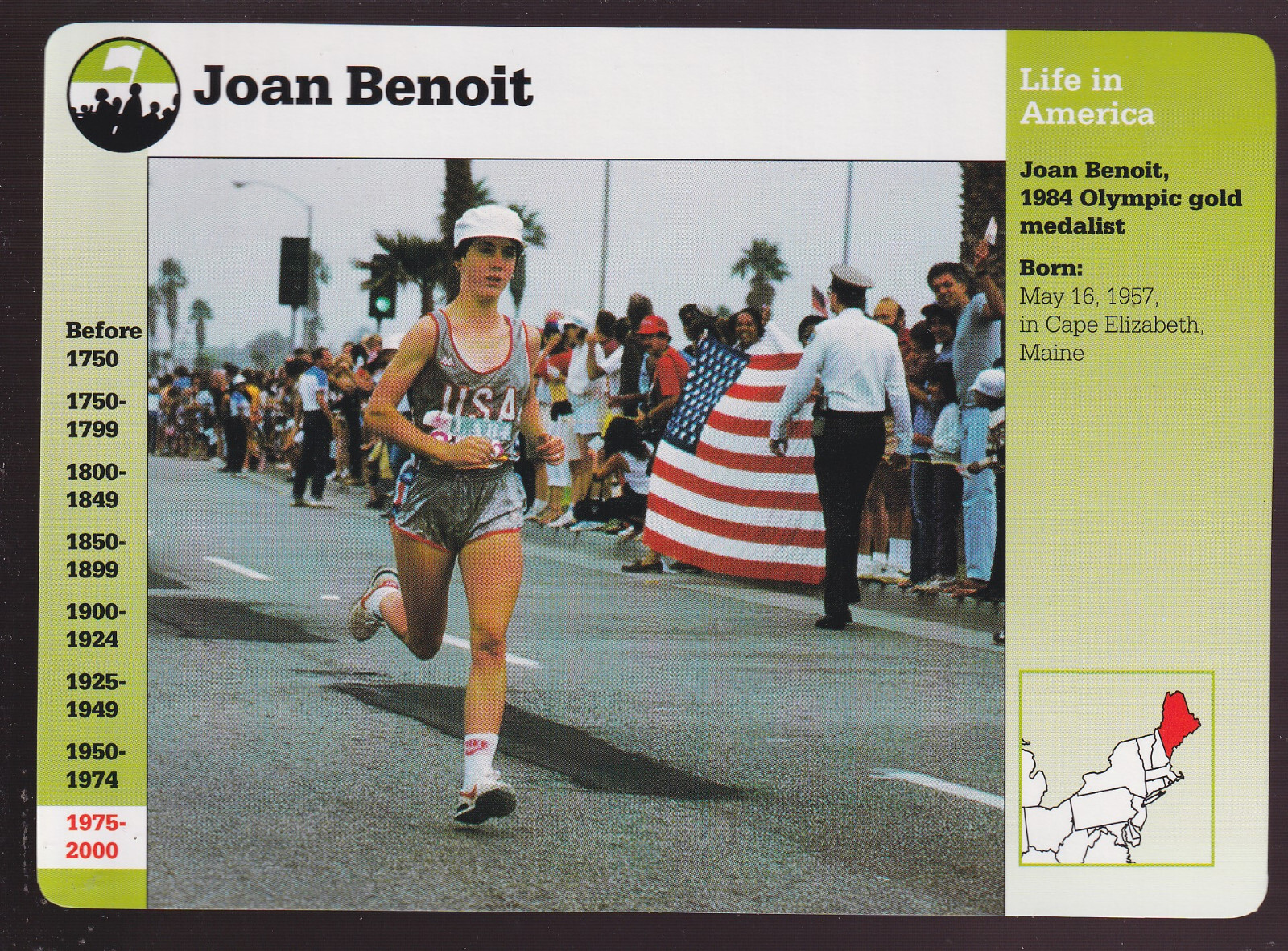 JOAN BENOIT Women's Marathon 1984 Olympics 1997 GROLIER STORY OF ...