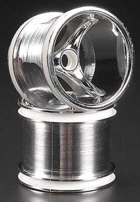 NEW RPM Nitro Rustler Nitro Stampede Talonz 3-Spoke Chrome Front Wheels ...