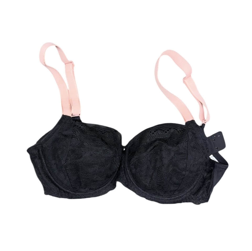 Freya BLACK Offbeat Underwire Side Support Bra, US 30DD, UK 30DD | eBay