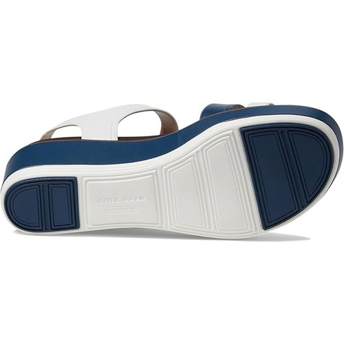 NWT Cole Haan Women Originalgrand Peyton Flatform Sandals,White/Blue ...