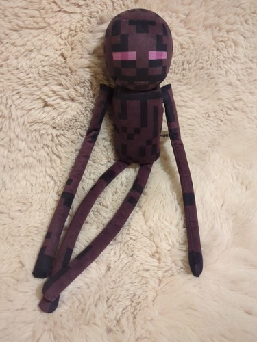 Toy Factory 2023 Mojang Minecraft 14” Purple Enderman Stuffed Animal ...