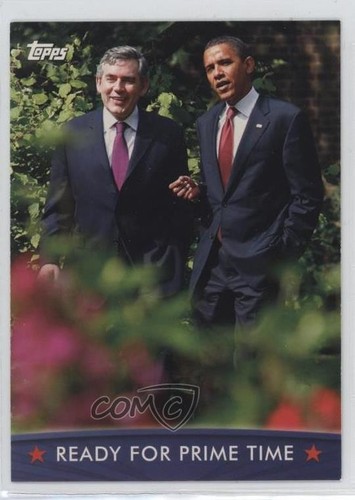 2008 Topps President Collector Trading Cards Barack Obama Gordon Brown ...