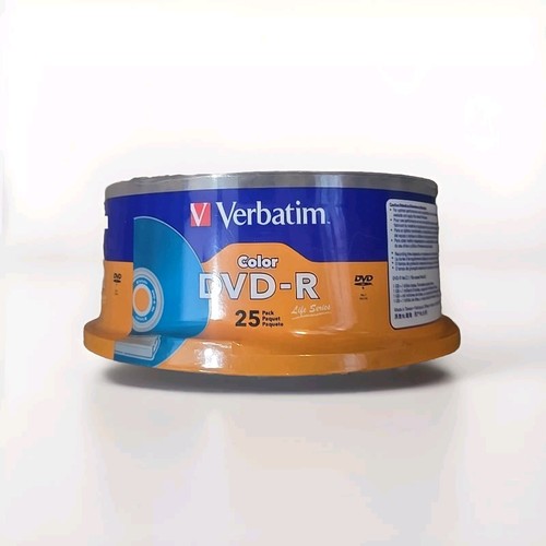 Verbatim Life Series DVD-R Blank Discs | Assorted Colors | 25-Pack ...