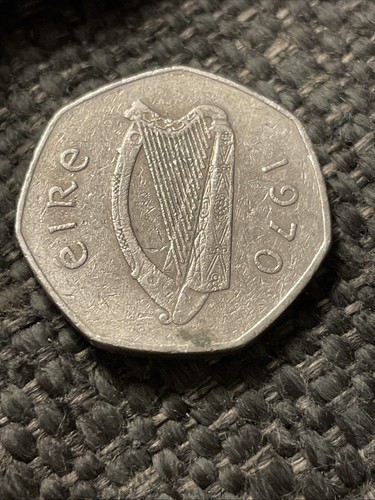 Irish 1970 50 Pence Ireland Woodcock Bird And Harp Coin | eBay