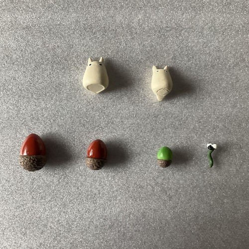 My Neighbor Totoro Mini Figure Acorn Set - 2 Tiny Totoros - Used | eBay