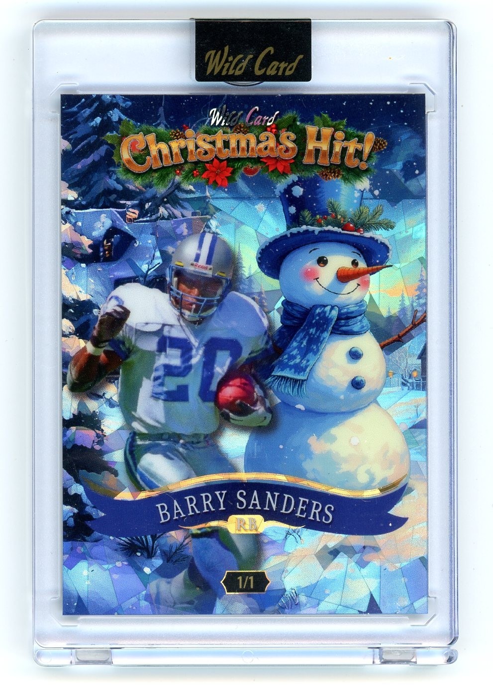 2025 Wild Card Holiday Hits Barry Sanders Christmas Hit Parallel 1/1 ...
