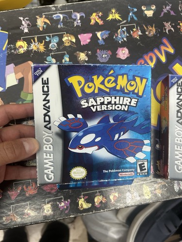 Pokémon Sapphire Version (GBA, 2003) CIB USA First Print w/ Manual ...