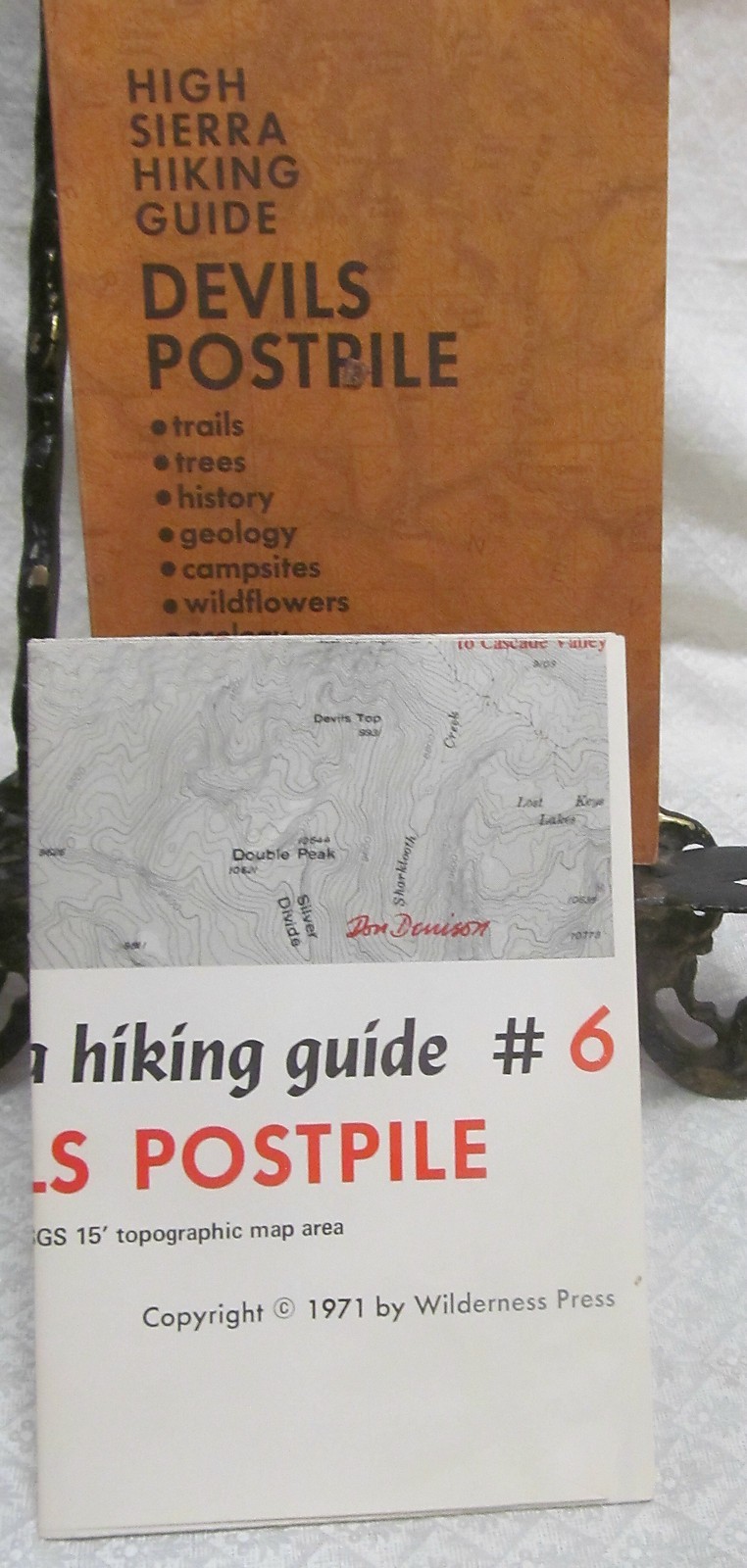 High Sierra Hiking Guide with Map Devils Postpile | eBay