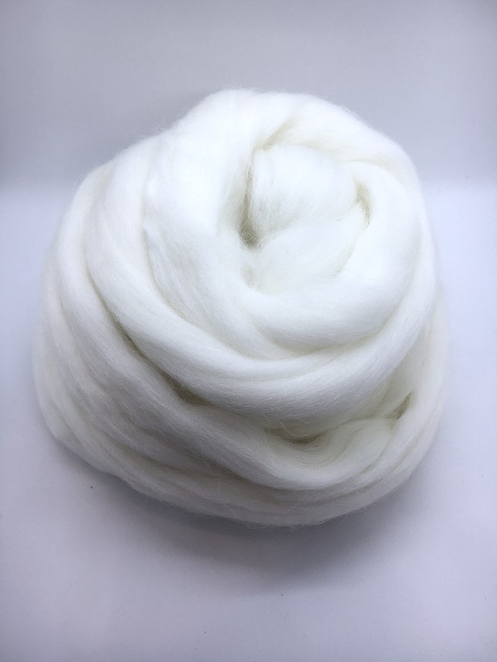 Bright White Wool Roving, Rove, Wool Rove, Spinning Wool, Felting Wool ...