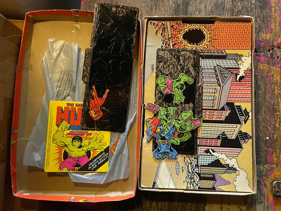 Vintage Incredible Hulk Toy Colorforms 1978 Adventure Set Marvel Comics ...