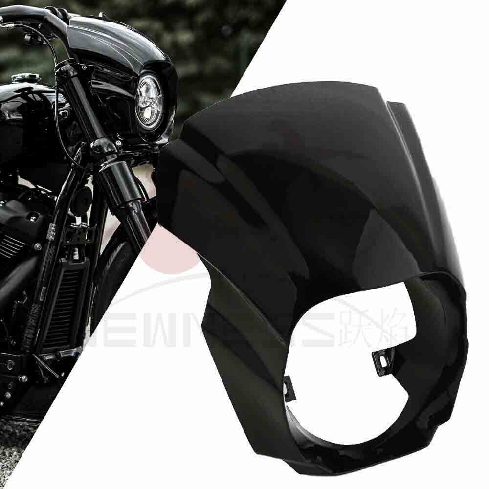 Headlight Fairing Cowl Cover Vivid Black For Harley Softail Breakout ...