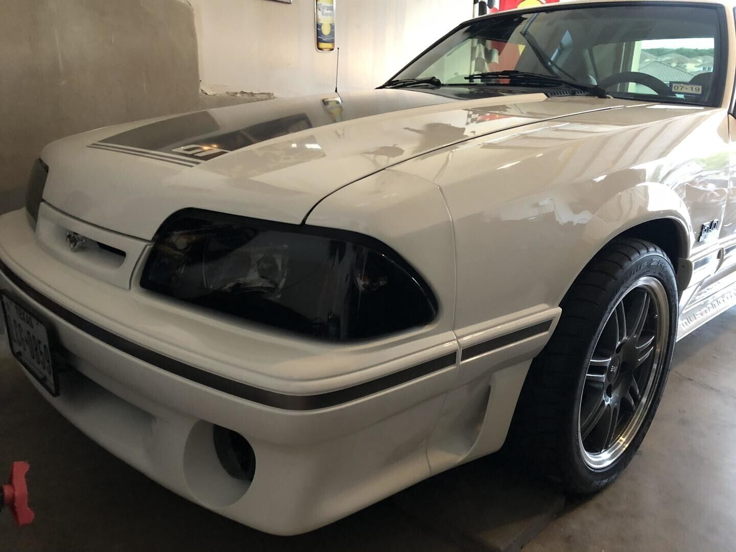 87-93 MUSTANG 93 COBRA GRILLE INSERT KIT PONY CHROME EMBLEM OUTLAW 5.0 ...