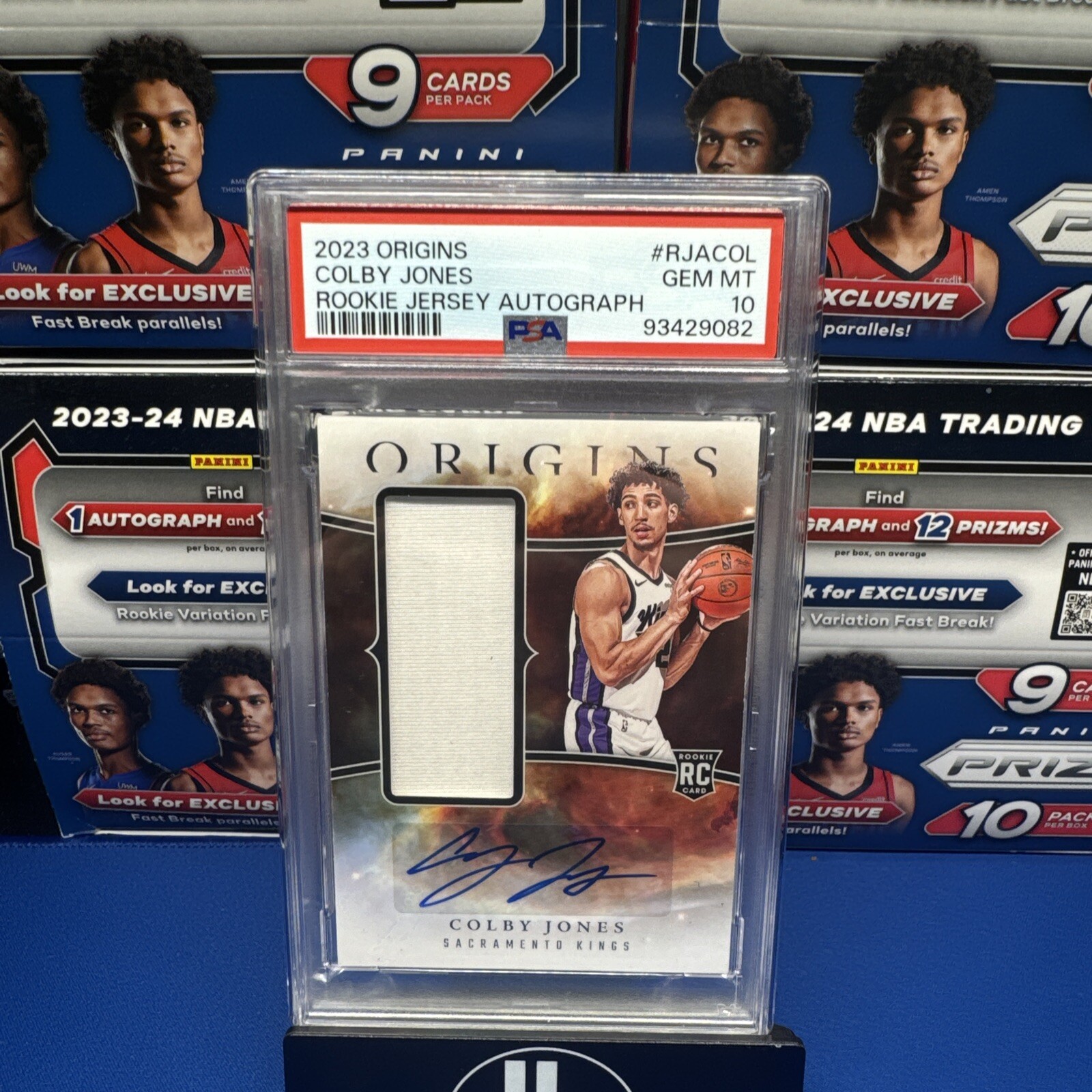 PSA 10 Colby Jones Rookie Jersey Autograph #RJACOL 2023 Origins | eBay
