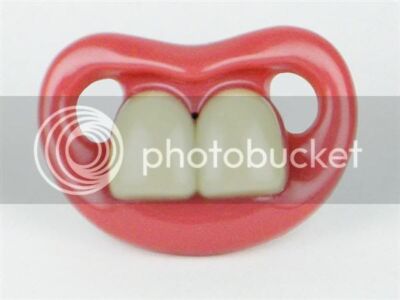 Child Billy Bob Baby Bugs Two Front Teeth Pacifier | eBay