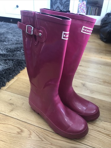 Kangol Womens Tall Wellington Boots/ Wellies. Pink. Size 6 | eBay