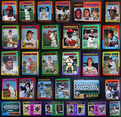 1975 Topps Mini Baseball Cards Complete Your Set U You Pick From List 1 ...
