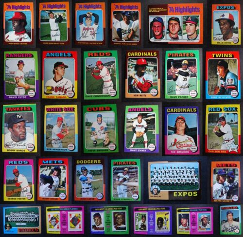 1975 Topps Mini Baseball Cards Complete Your Set U You Pick From List 1 ...