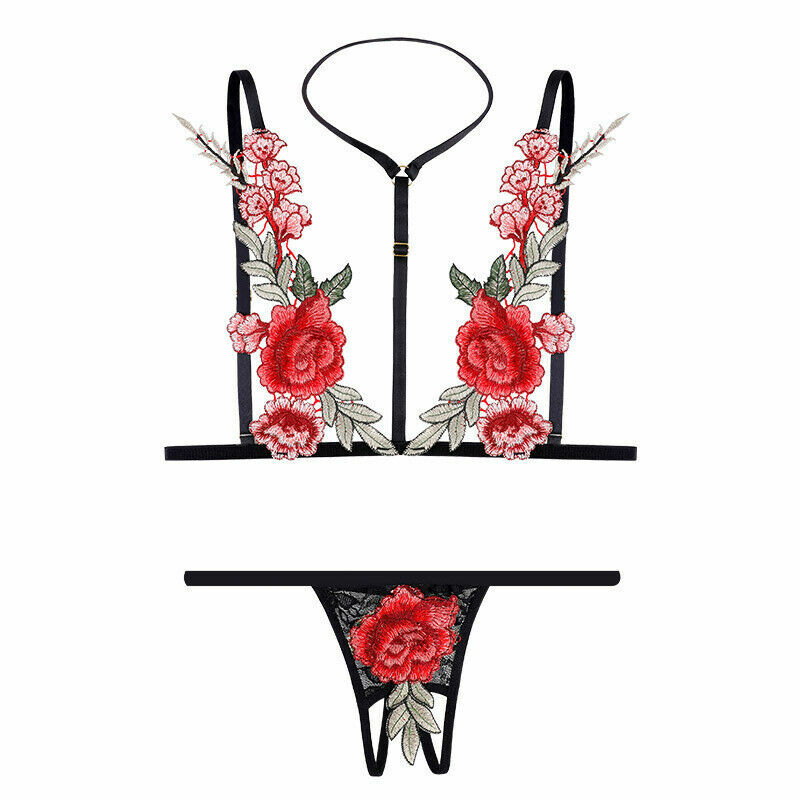 Women Lingerie Sexy Babydoll Harness Sleepwear Open Strap Bandage ...
