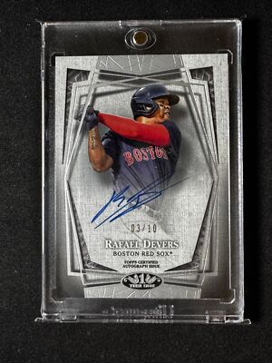 2022 Topps Tier One Rafael Devers Next Level On Card Autograph 3/10 | eBay