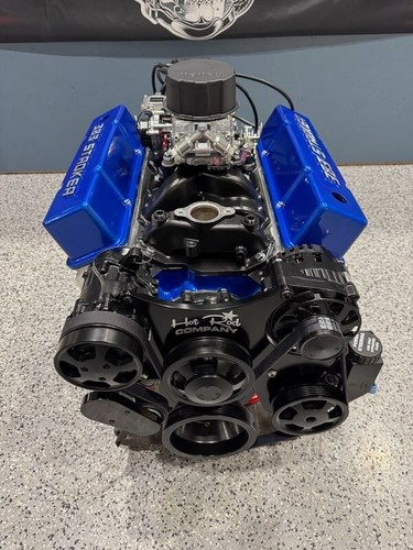 383 STROKER CRATE MOTOR 500HP SBC WITH A/C ROLLER TURNKEY Engine Race ...