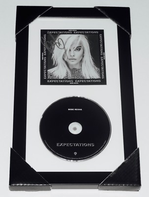 BEBE REXHA AUTOGRAPHED EXPECTATIONS CD COVER (FRAMED & MATTED) - W/ COA ...