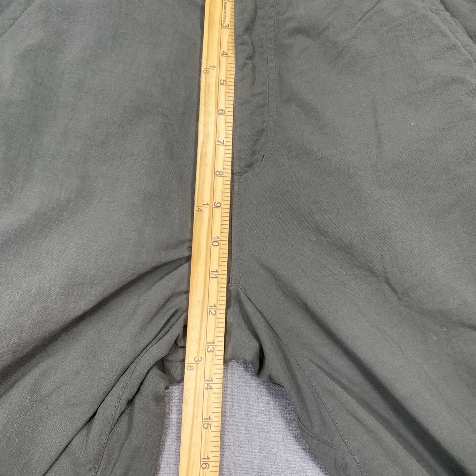 Rei Co-Op Mens Gray Hiking Pants 34W 30L Lightweight Nylon Blend Zip ...