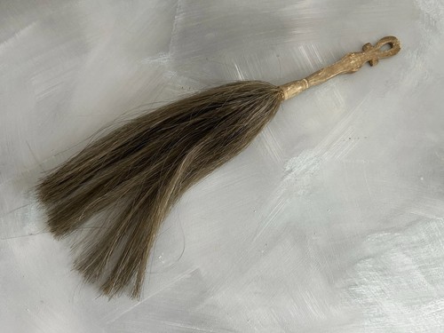 Antique Egyptian Horsehair Fly Whisk With Hand Carved Ankh Handle | eBay