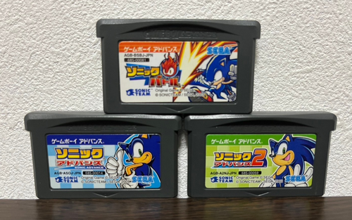 Sonic Advance 1 & 2 & Battle set Nintendo Game Boy Advance GBA Japanese ...