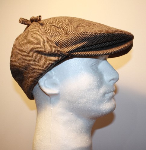 MEN WINTER WOOL FLAT IVY GOLF HAT CAP WITH EAR FLAP WARMER ...