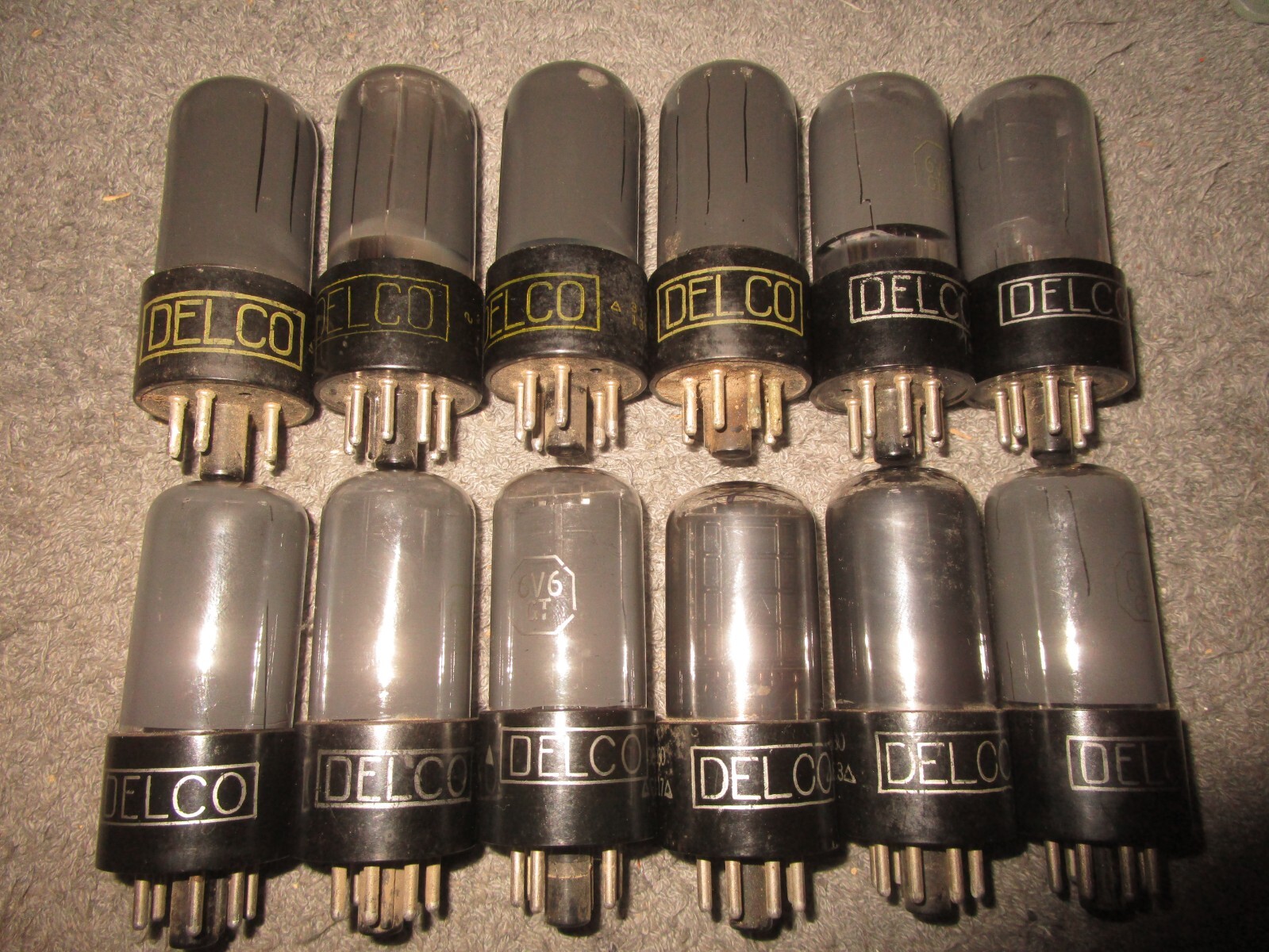 (12) NOS to Strong Tested RCA Made for Delco 6V6GT Guitar Radio Audio ...