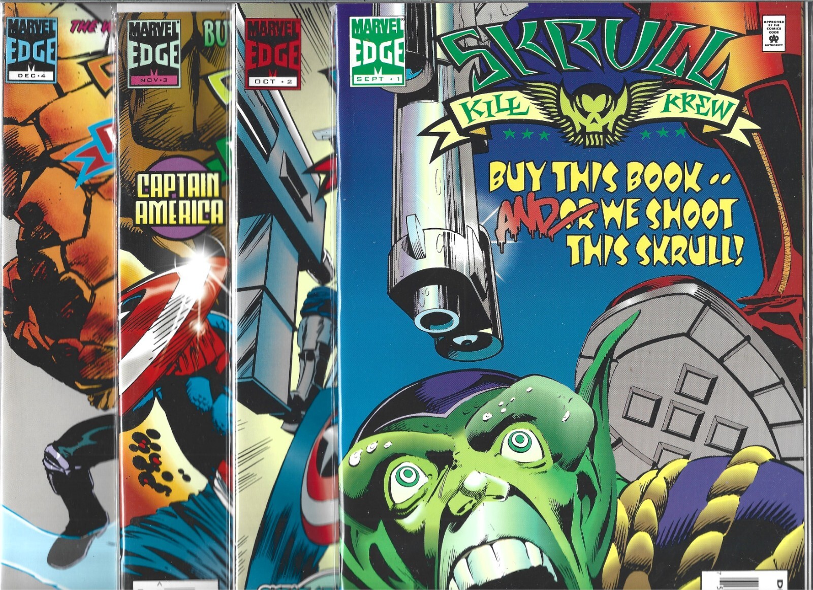 SKRULL KILL KREW NEAR SET / LOT OF 4 - #1 #2 #3 #4 (NM-) MARVEL EDGE COMICS | eBay