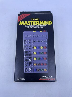 Vintage 1988 Travel Mastermind Board Game Pressman Strategy Game 2/3 | eBay