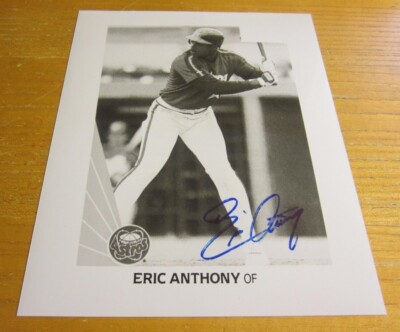 Eric Anthony Autographed Signed 8X10 Photograph MLB Baseball Houston ...