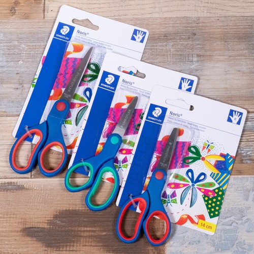 Staedtler Soft Grip Scissors For Left Or Right Hand Kids Hobby Art ...