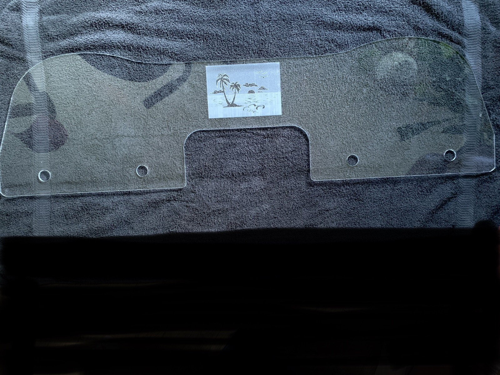 Chevy SSR Ocean Sunset Laser-Etched Acrylic Windscreen Rear | Clear ...