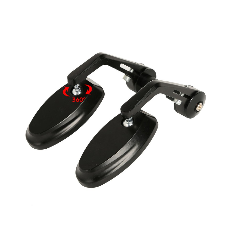 22mm 7/8" Motorcycle Handlebar Bar End Rearview Mirrors Fit For Harley ...