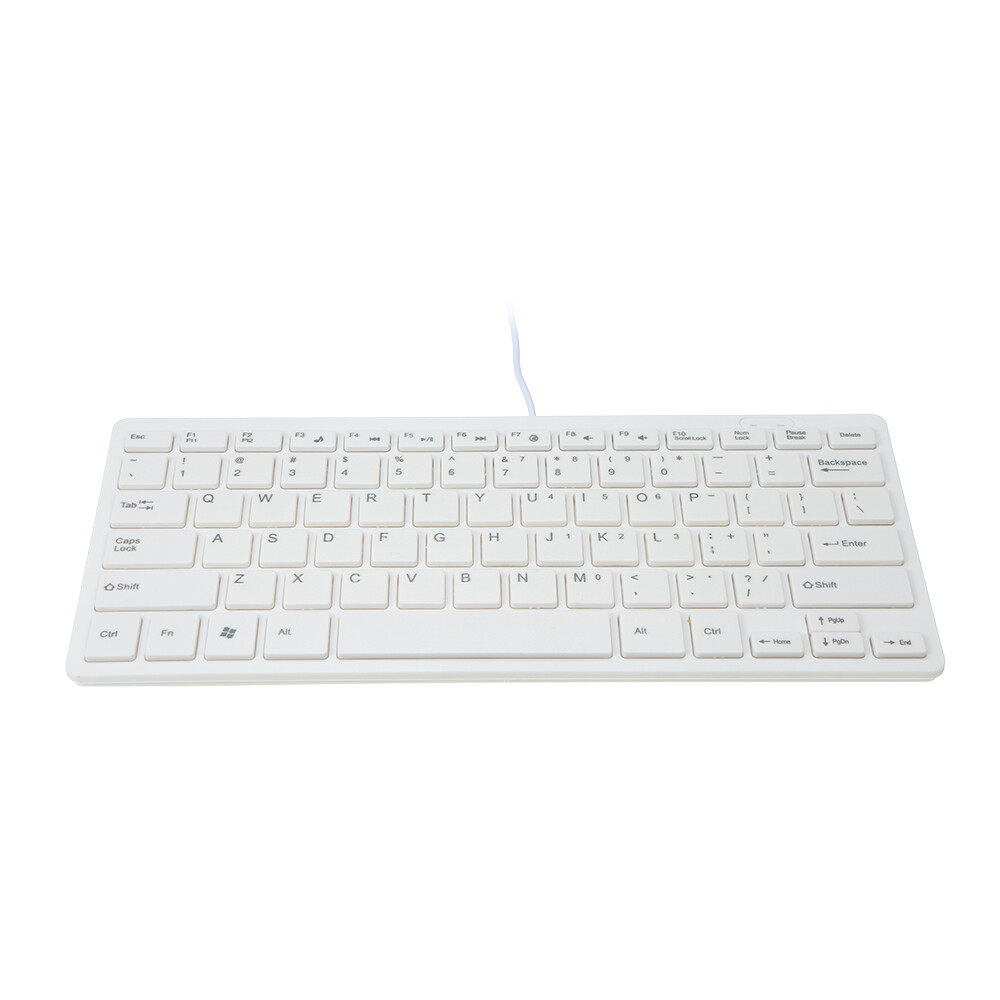 Mini Slim USB Wired Compact Thin Keyboard for Desktop Laptop Mac PC UK ...