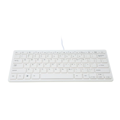 Mini Slim USB Wired Compact Thin Keyboard for Desktop Laptop Mac PC UK ...