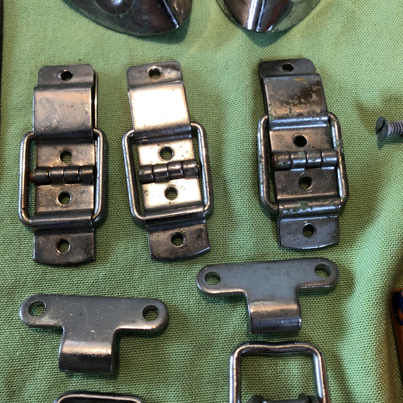 Antique ‘50’s Tool Box Hardware Drop Chest Handles Hinges Draw Bolt ...