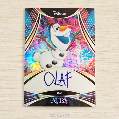 Olaf 2024 Kakawow AURA Disney IA-24 Signature Auto Refractor 027/100 | eBay