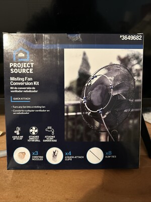 Project Source Quick-attach Low Pressure 18-Sq ft Fan Misting Cooling ...