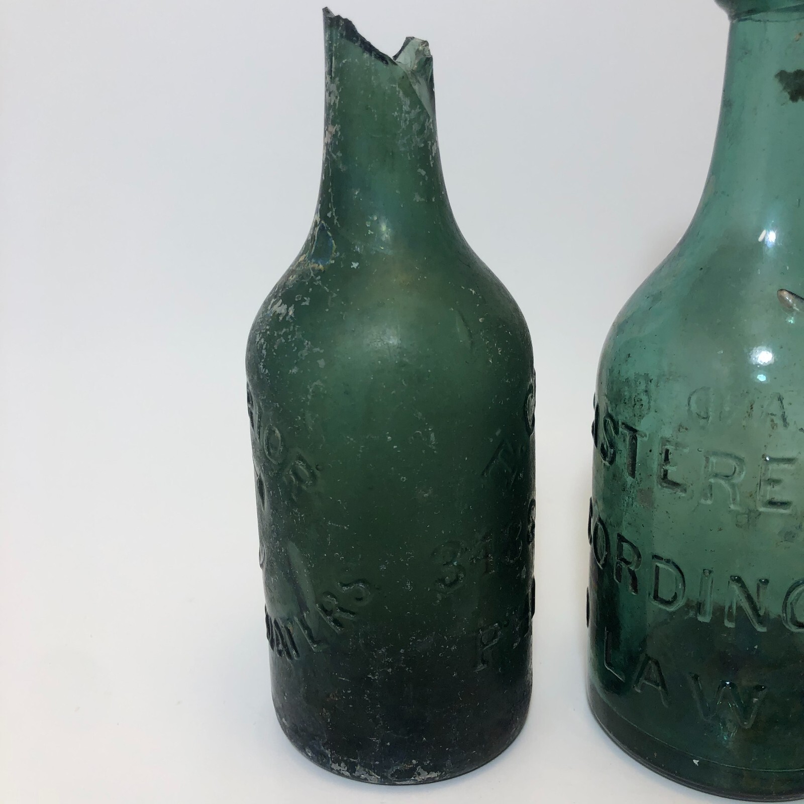 Antique 1800s Privy Bottles Dug In Philadelphia Broken As Is For Crafts ...