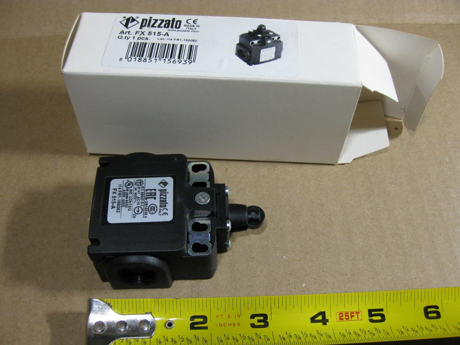 Pizzato FX 515-A Position Limit Switch with Roller Piston Plunger | eBay