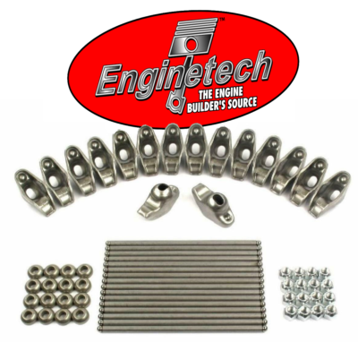 Rocker Arms & Pushrods for 1955-1986 Chevrolet SBC 400 350 327 307 305 ...