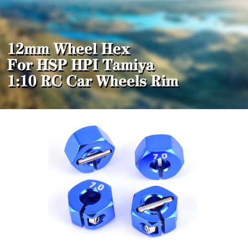 4Pcs 7mm Thickness Wheel Hex 12mm Drive for 1:10 HSP HPI Tamiya RC Car ...