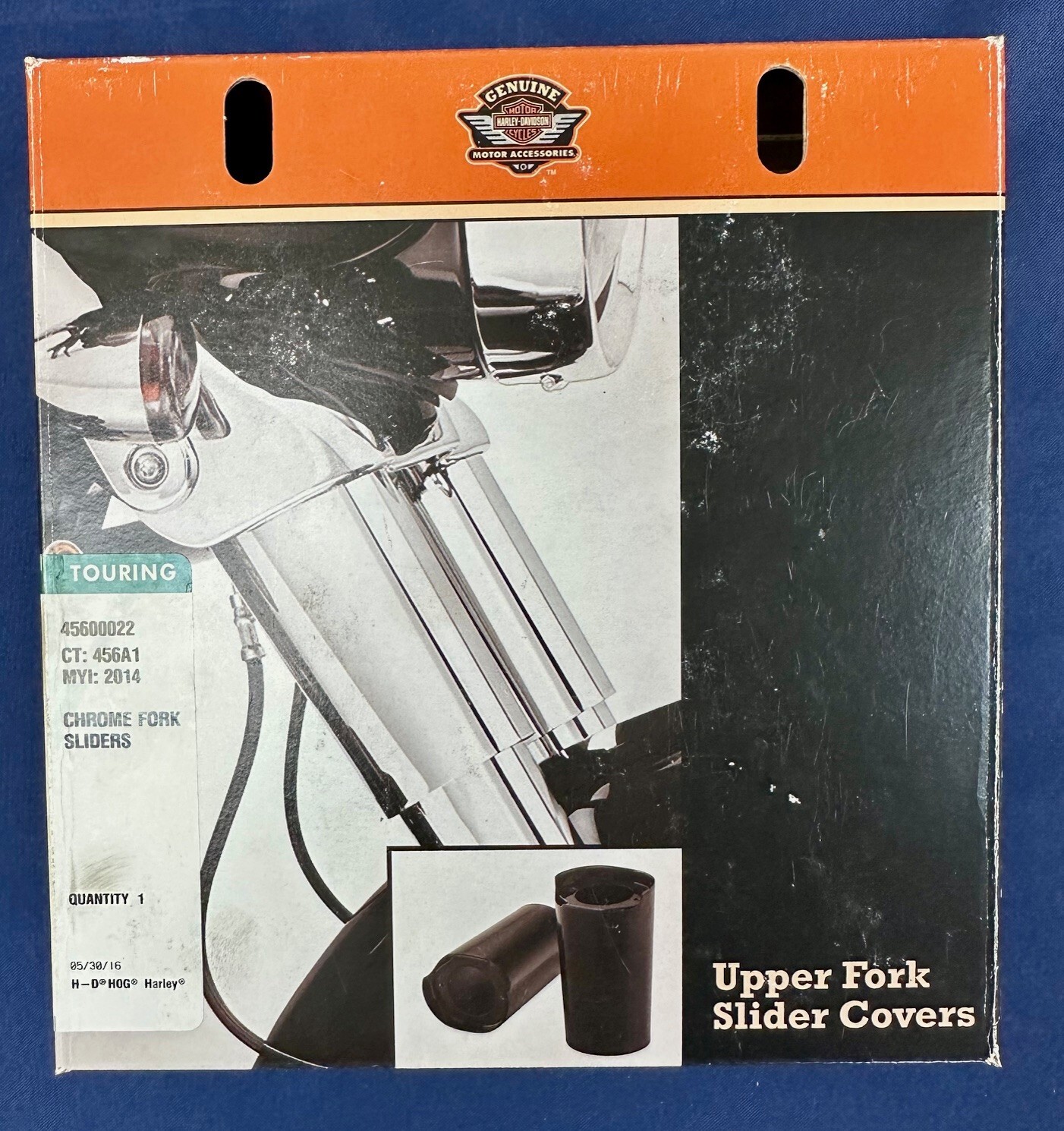 Harley-Davidson 45600022 Chrome Upper Fork Slider Covers | eBay