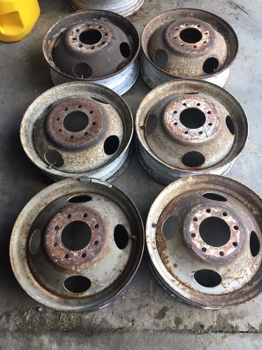 Set of 6 19.5x6 8 Lug steel Wheel | eBay