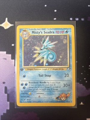 Misty’s Seadra 1st Edition Holo Pokémon Gym Heroes | eBay