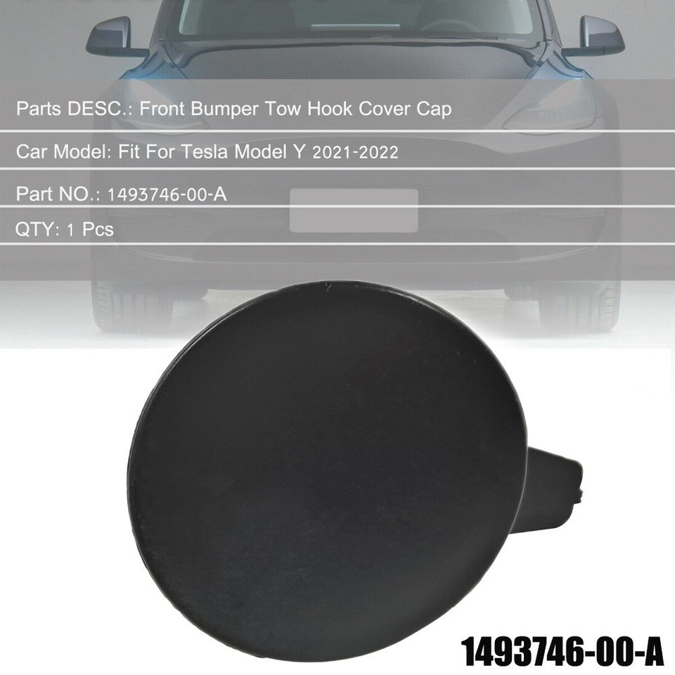 Front TOW CAP Tow Hook Plastic Towing Eye Cover Cap 1493746-00-A Black ...