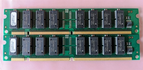 64MB 2x32MB 60ns MICRON MT16LD464AG-6X RAM Memory Kit EDO 168-Pin 3.3V ...